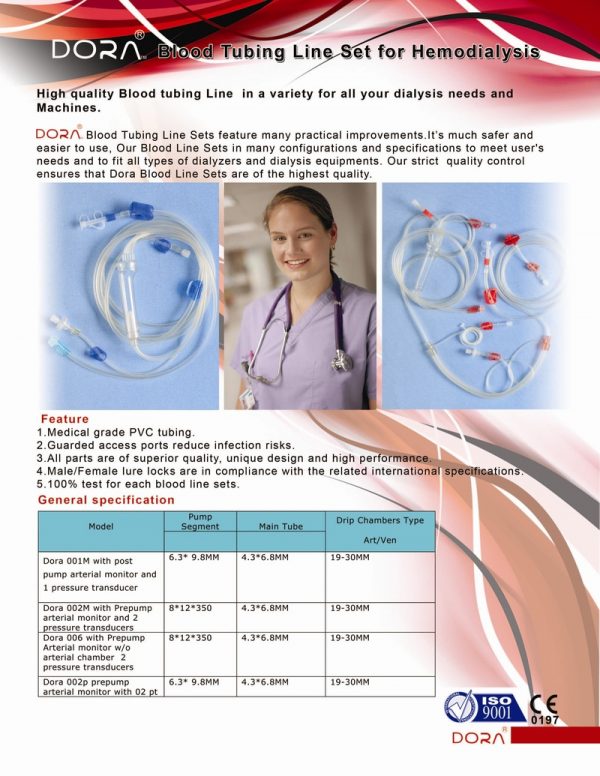 Hemodialysis Blood Tubing Set – Dora Enterprises